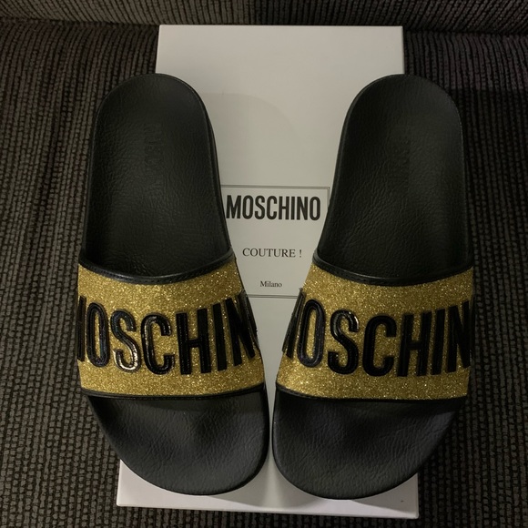 Moschino | Shoes | Moschino Pool Slides | Poshmark